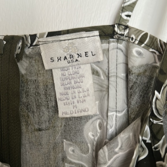 SHARNEL | Dresses | Sharnel Green Hawaiian Dress 9s Tropical Floral ...